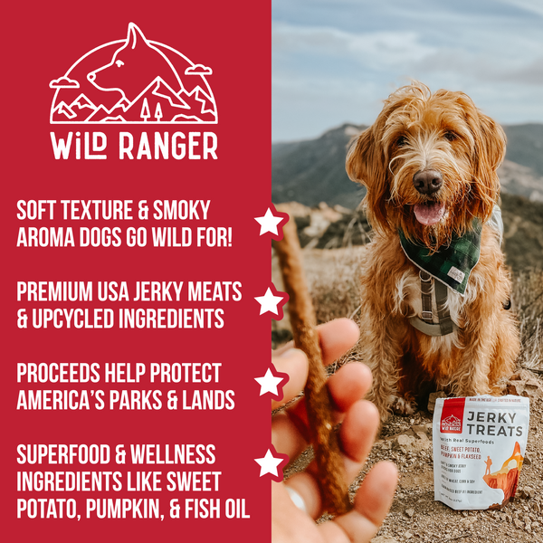 Beef & Superfoods Dog Jerky Treats 25oz - Wild Ranger Pet